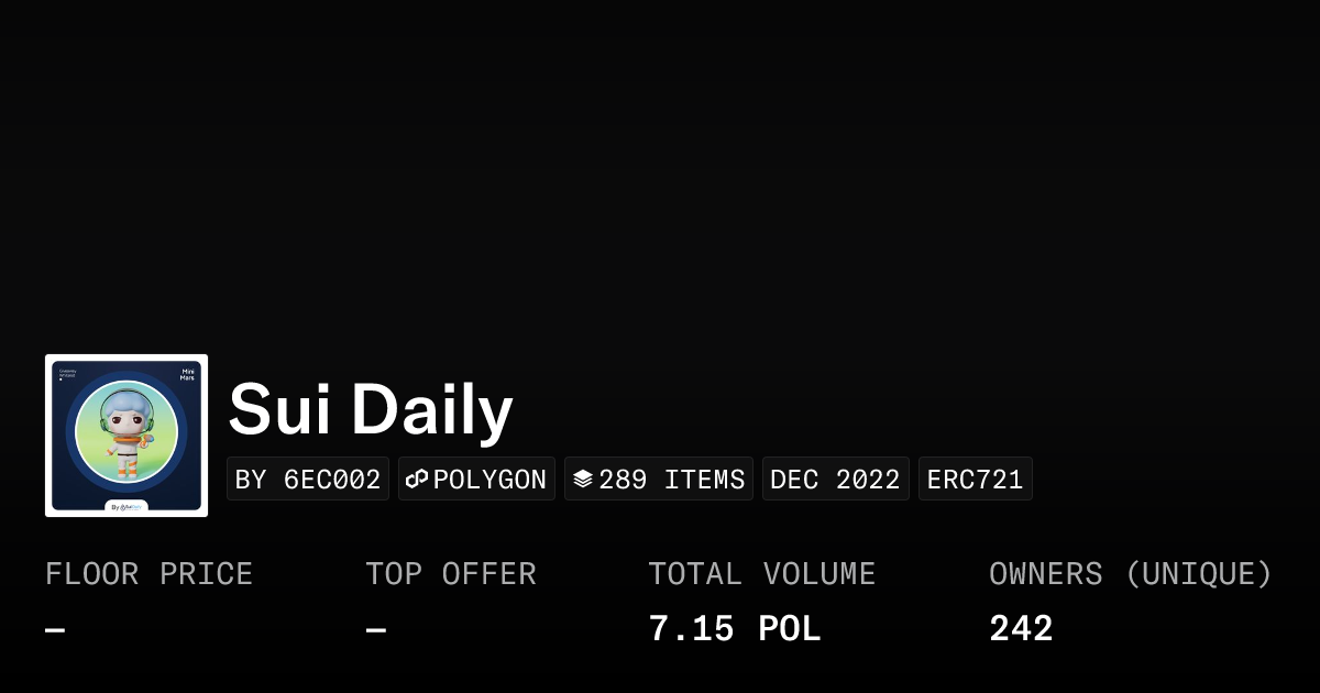 Sui Daily - Collection | OpenSea