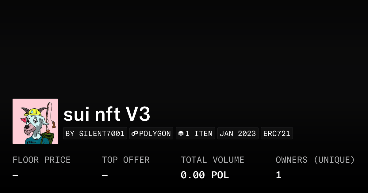 sui nft V3 - Collection | OpenSea