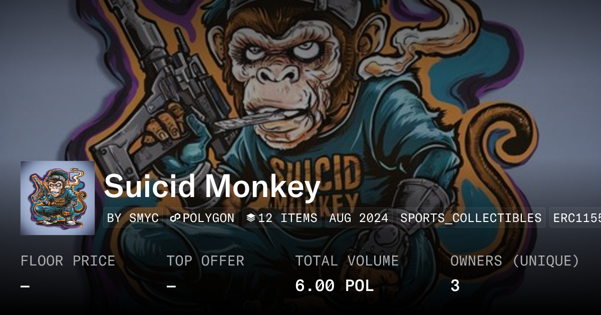 Suicid Monkey - Collection | OpenSea