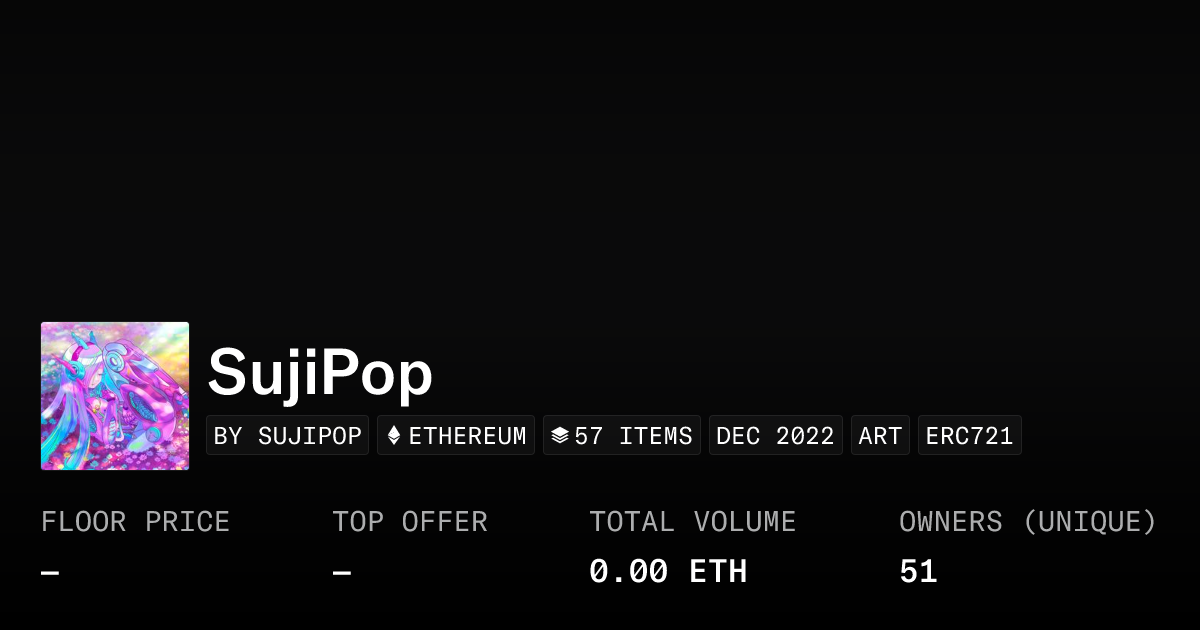 SujiPop - Collection | OpenSea