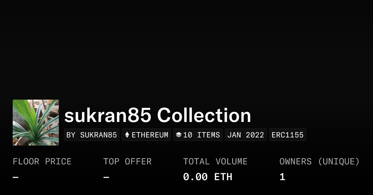 sukran85 Collection - Collection | OpenSea