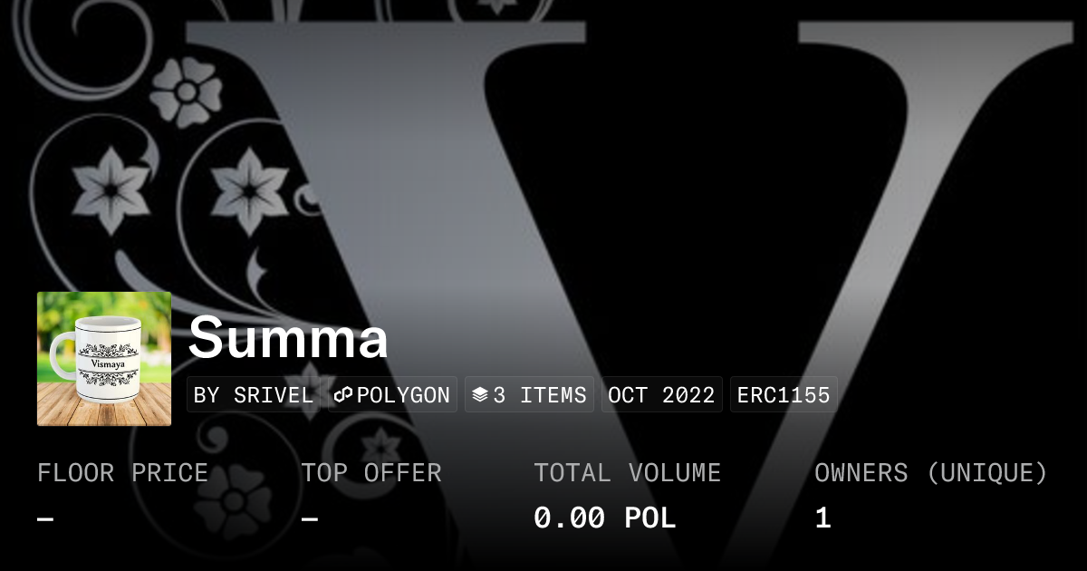 Summa - Collection | OpenSea