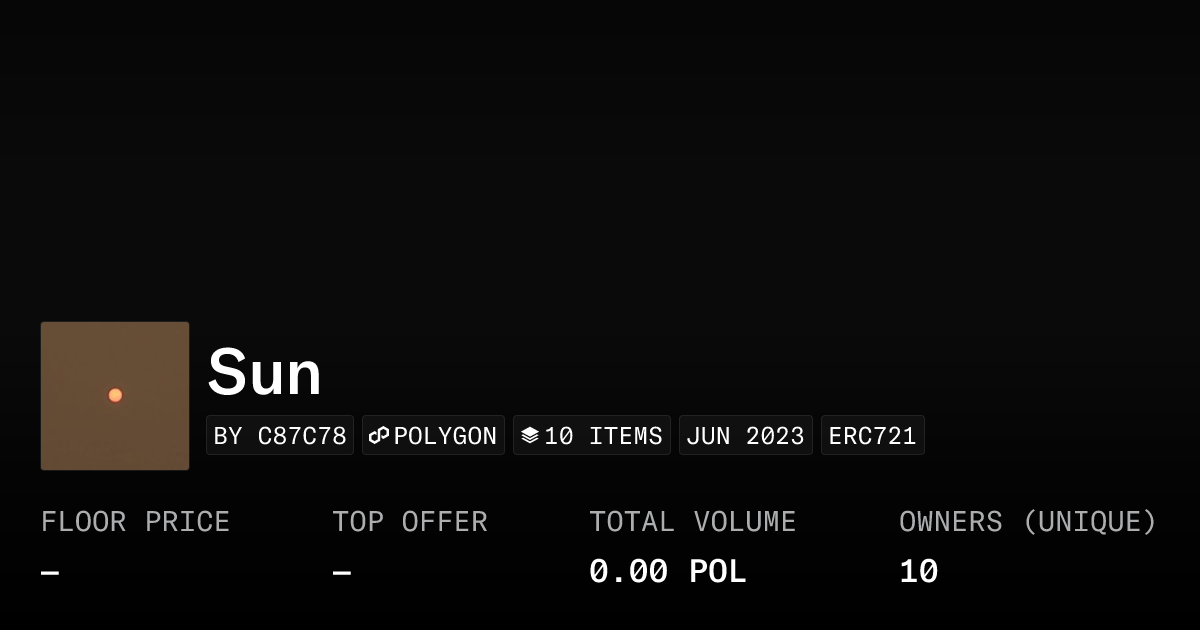 Sun - Collection | OpenSea