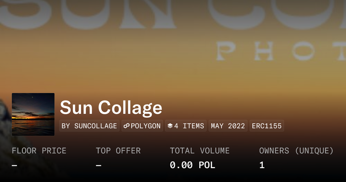 Sun Collage - Collection | OpenSea