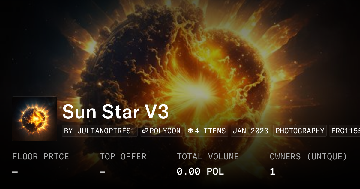Sun Star V3 - Collection | OpenSea