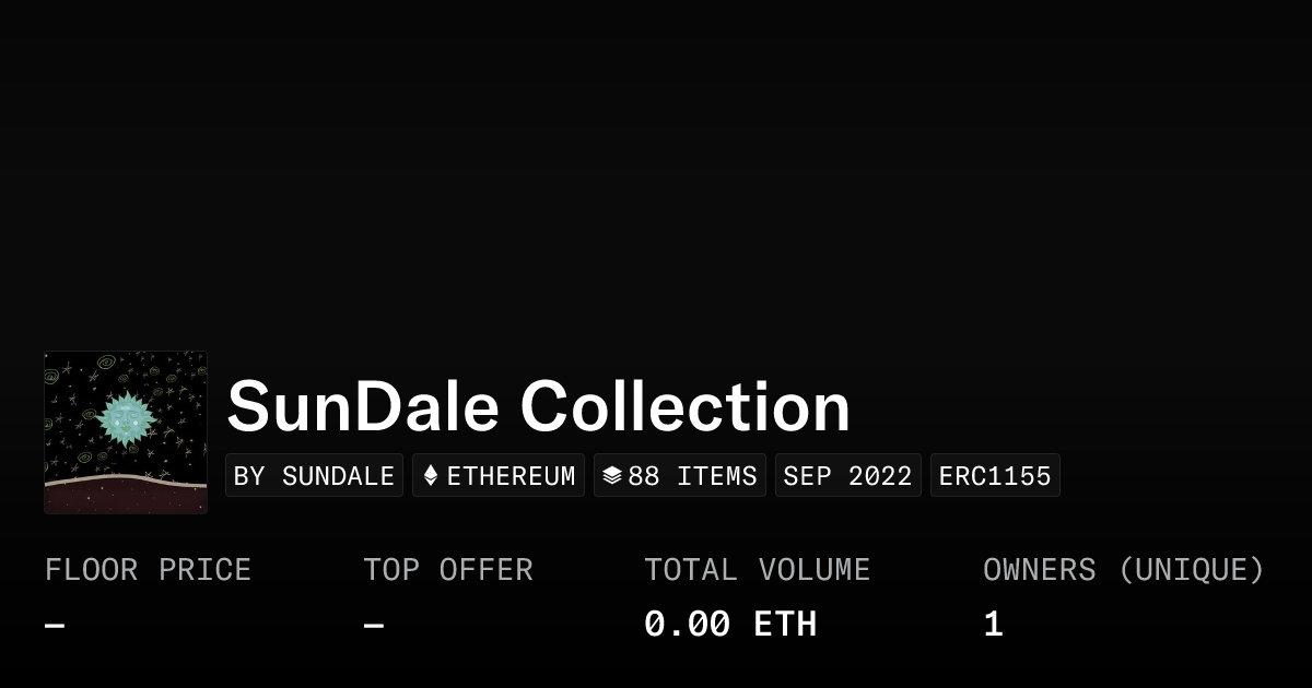 SunDale Collection - Collection | OpenSea
