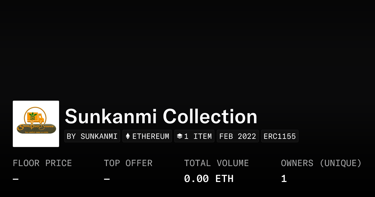 Sunkanmi Collection - Collection | OpenSea