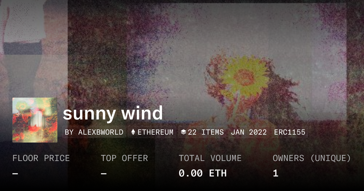 sunny wind - Collection | OpenSea