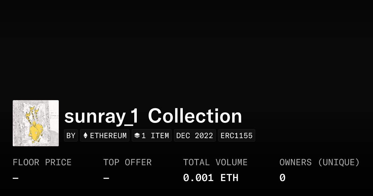 sunray_1 Collection - Collection | OpenSea