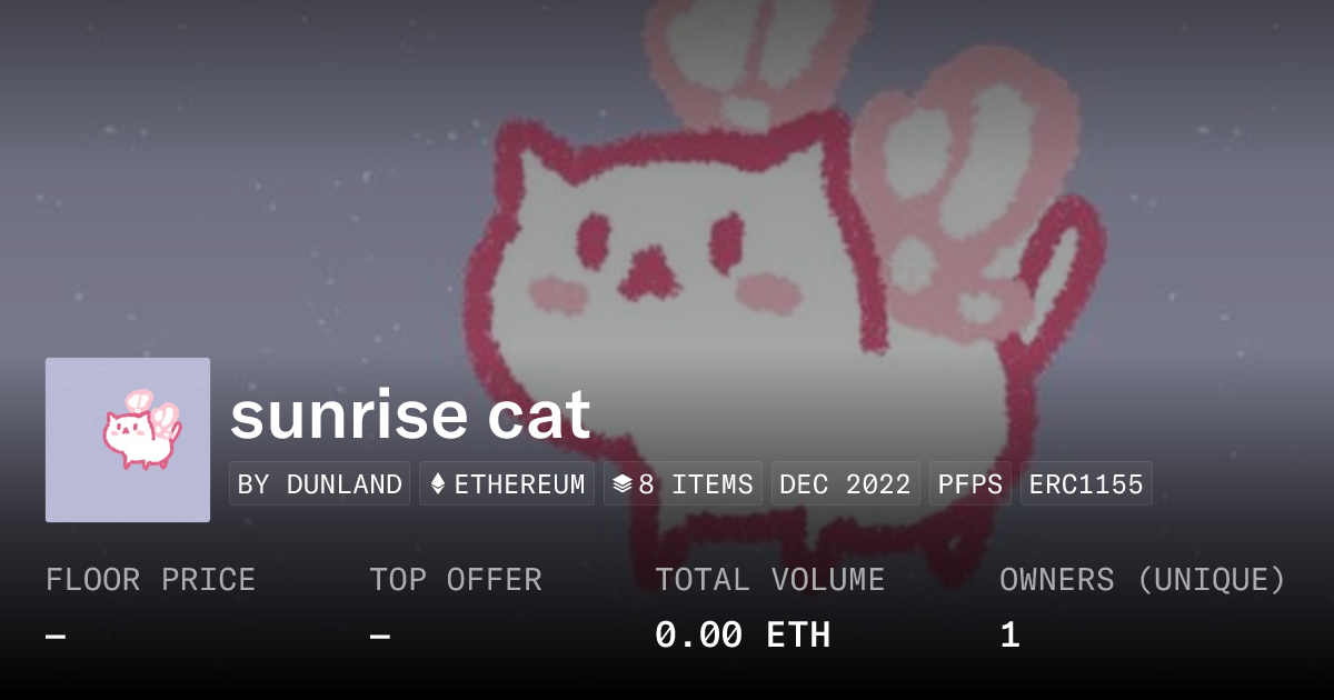 sunrise cat - Collection | OpenSea