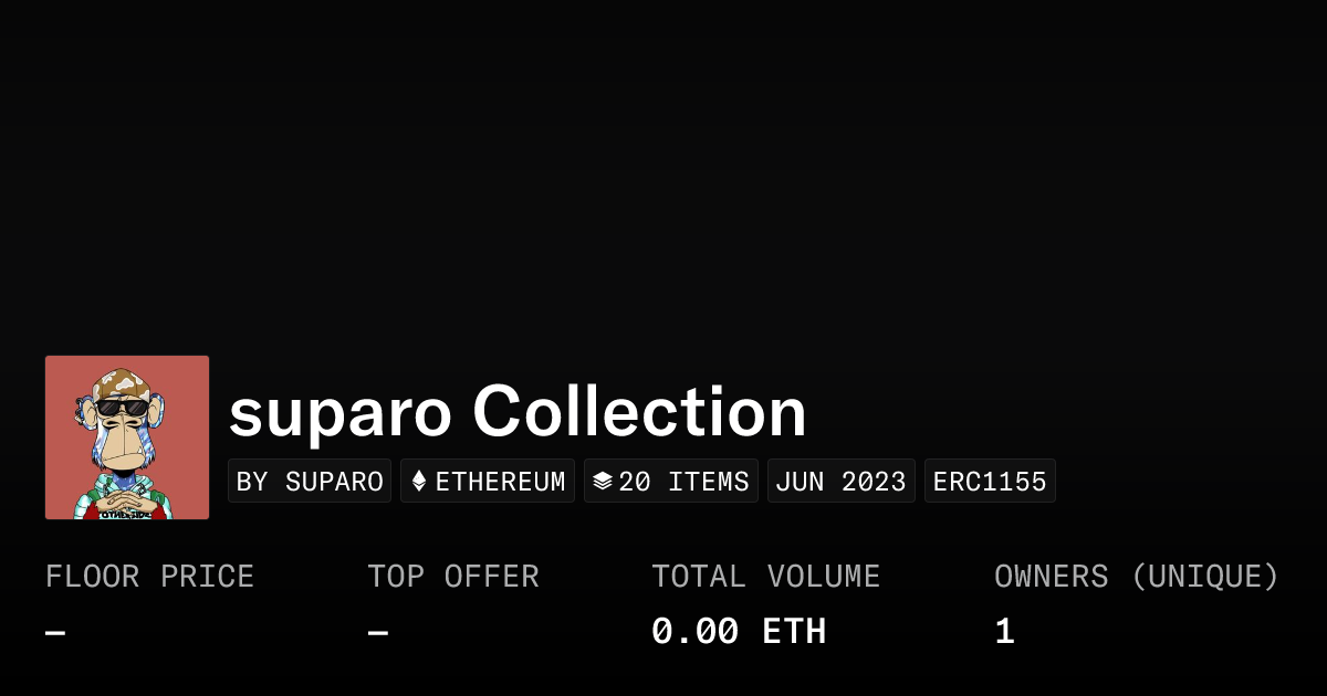 suparo Collection - Collection | OpenSea