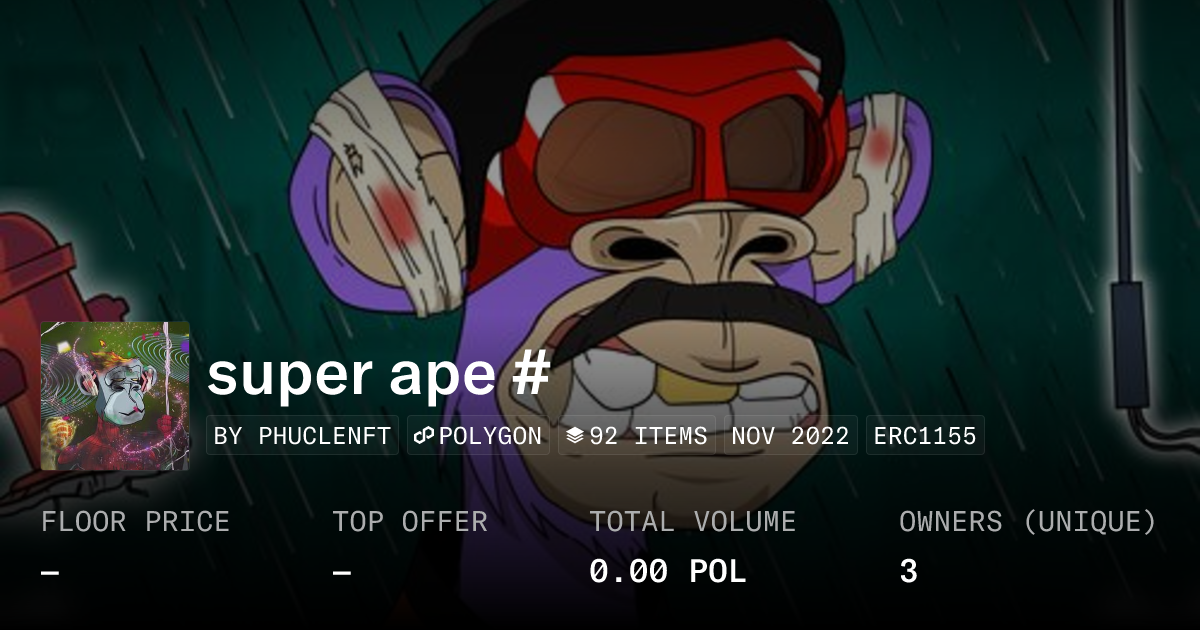 super ape # - Collection | OpenSea