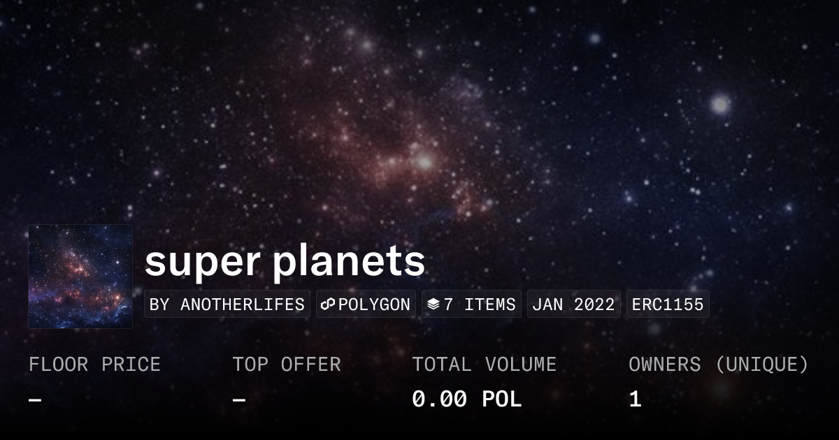 super planets - Collection | OpenSea