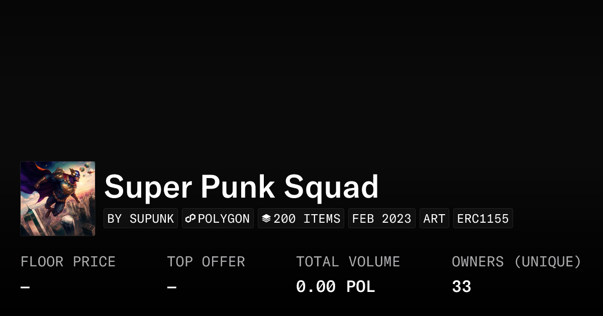 Super Punk Squad - Collection | OpenSea