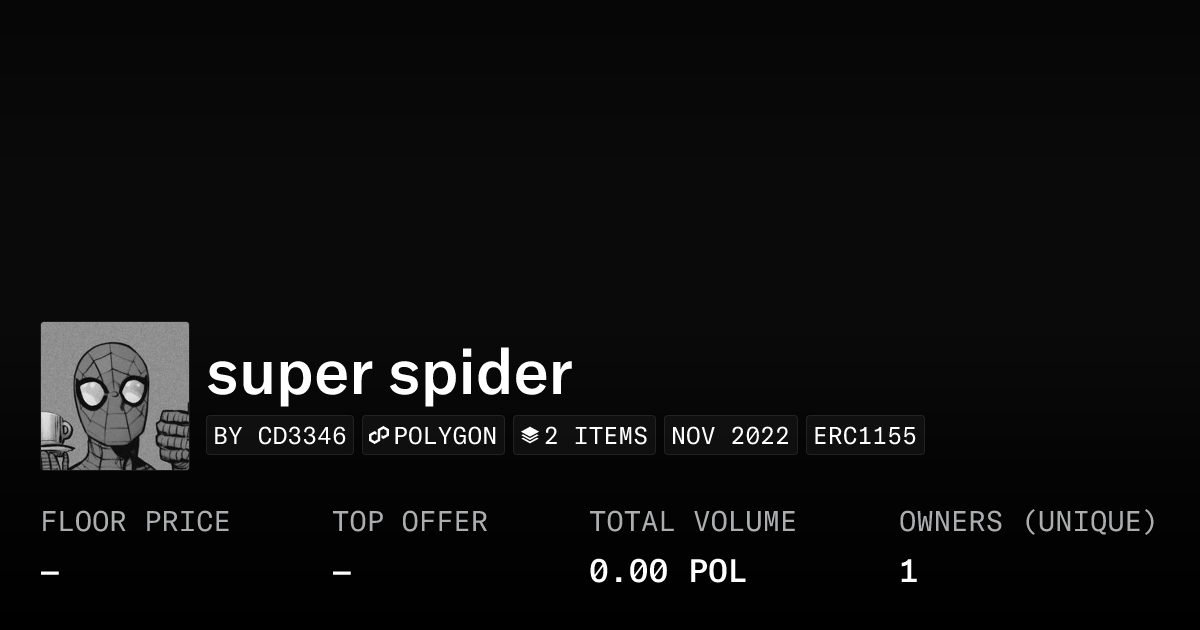 super spider - Collection | OpenSea