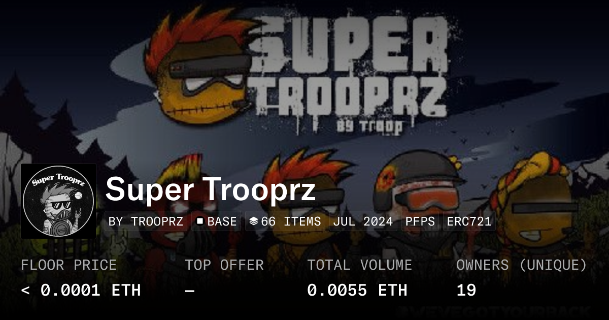 Super Trooprz - Collection | OpenSea
