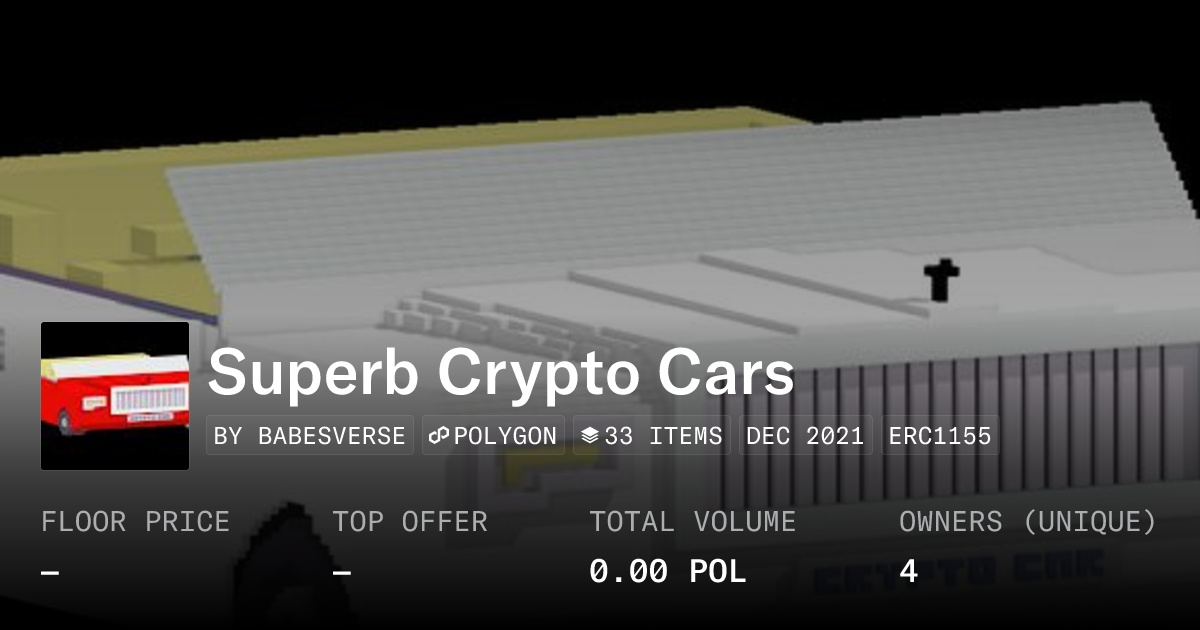 Superb Crypto Cars - Collection | OpenSea