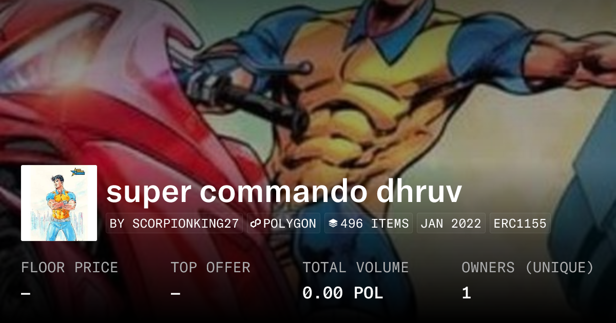 super commando dhruv - Collection | OpenSea