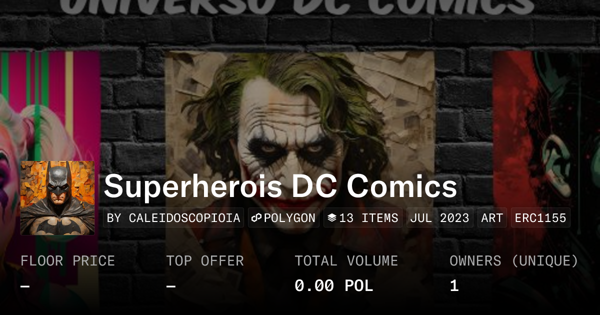 Superherois DC Comics - Collection | OpenSea
