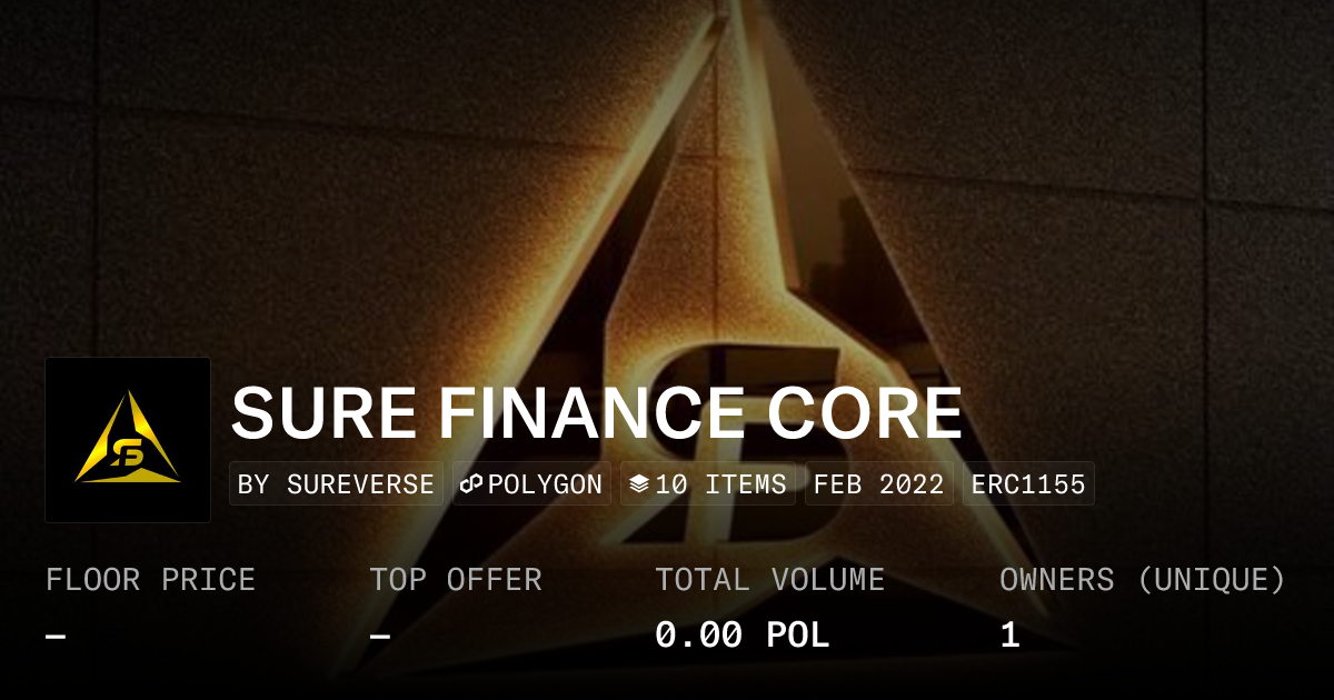 SURE FINANCE CORE - Collection | OpenSea