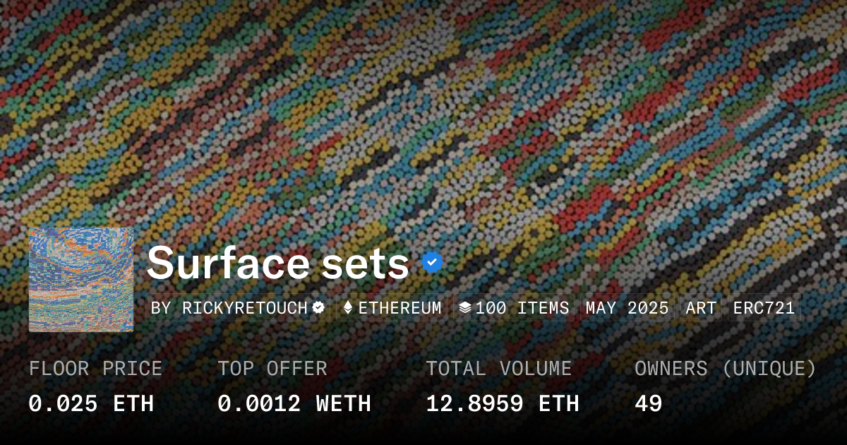 Surface sets - Collection | OpenSea