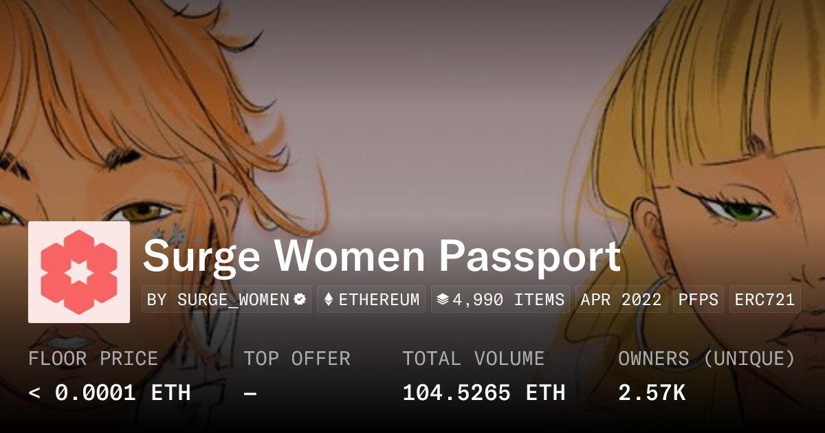 Surge Women Passport - Collection | OpenSea