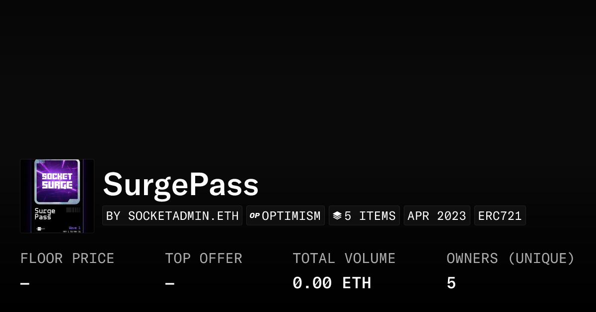 SurgePass - Collection | OpenSea