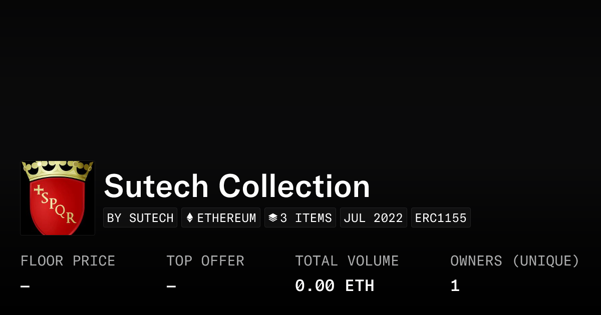 Sutech Collection - Collection | OpenSea