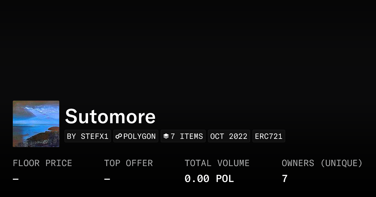 Sutomore - Collection | OpenSea