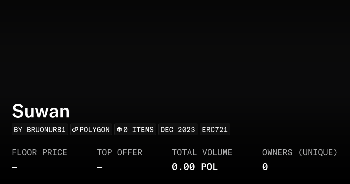 Suwan - Collection | OpenSea