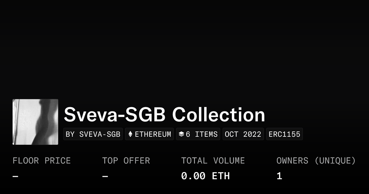 Sveva-SGB Collection - Collection | OpenSea