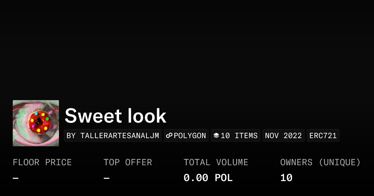 Sweet look - Collection | OpenSea