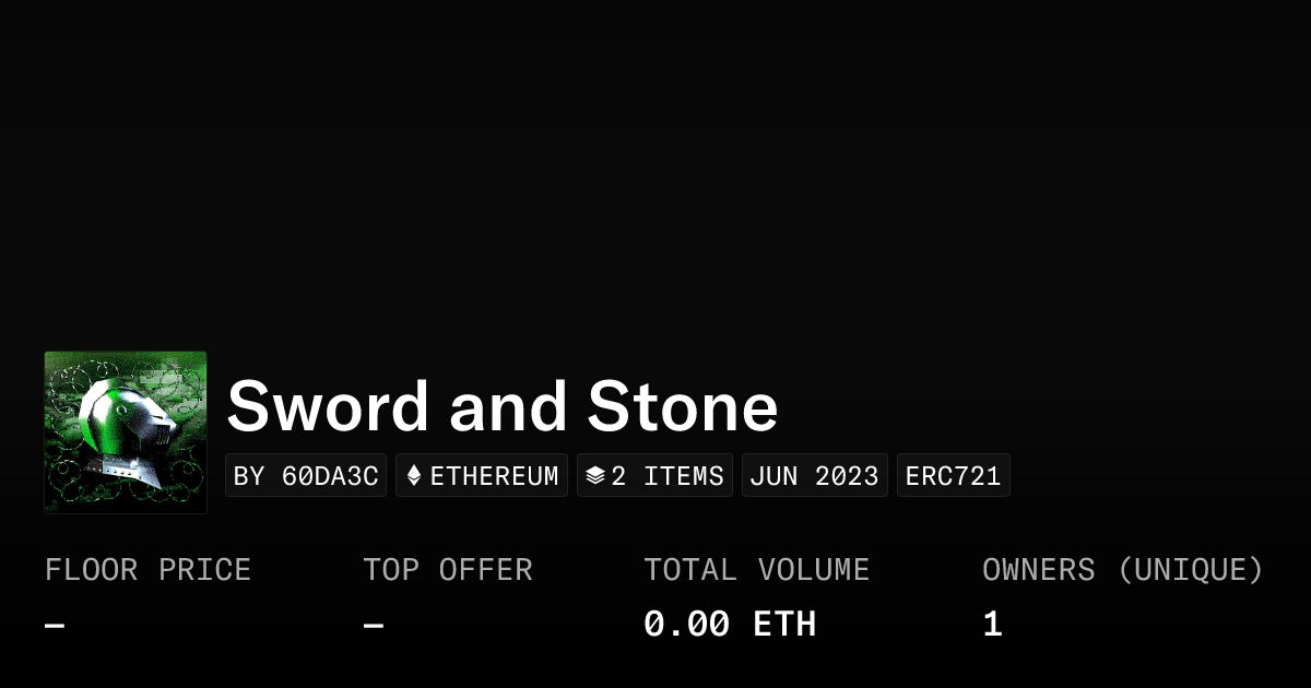 Sword and Stone - Collection | OpenSea