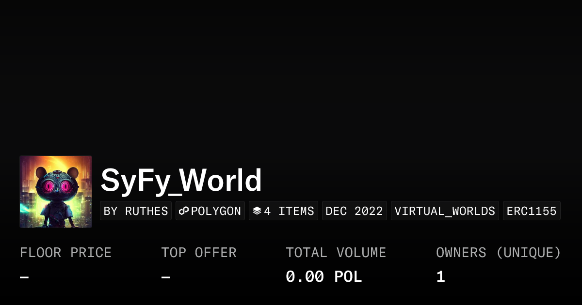 SyFy_World - Collection | OpenSea