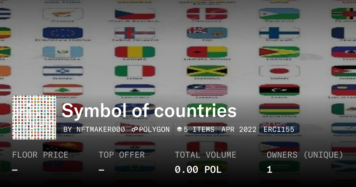 Symbol of countries - Collection | OpenSea