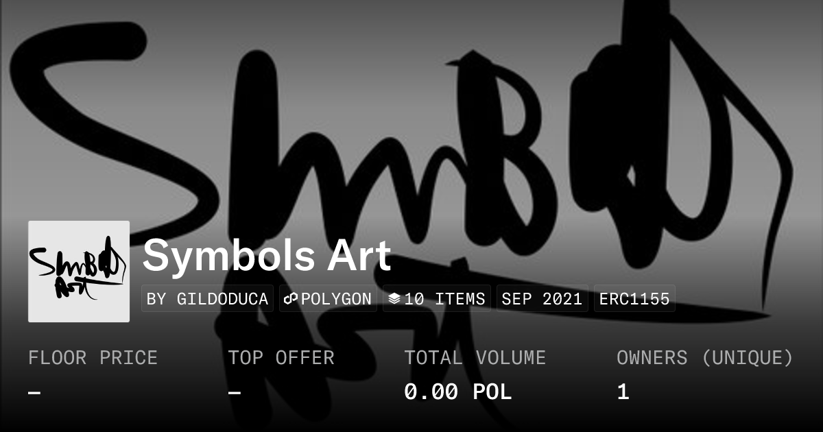 Symbols Art - Collection | OpenSea