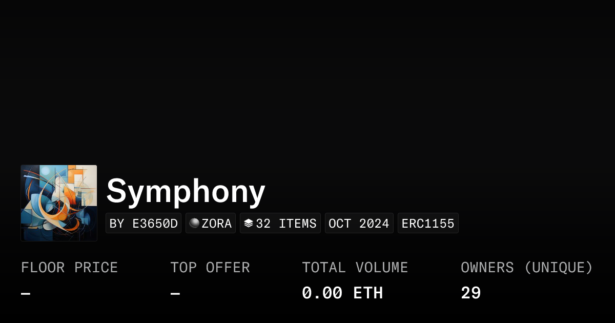 Symphony - Collection | OpenSea