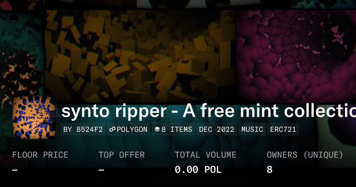 synto ripper - A free mint collection - Collection | OpenSea