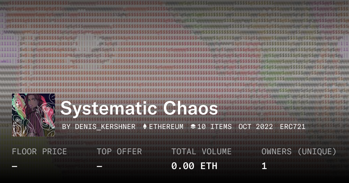 Systematic Chaos - Collection | OpenSea