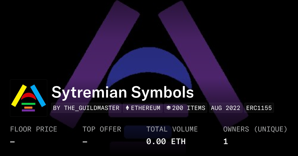 Sytremian Symbols - Collection | OpenSea