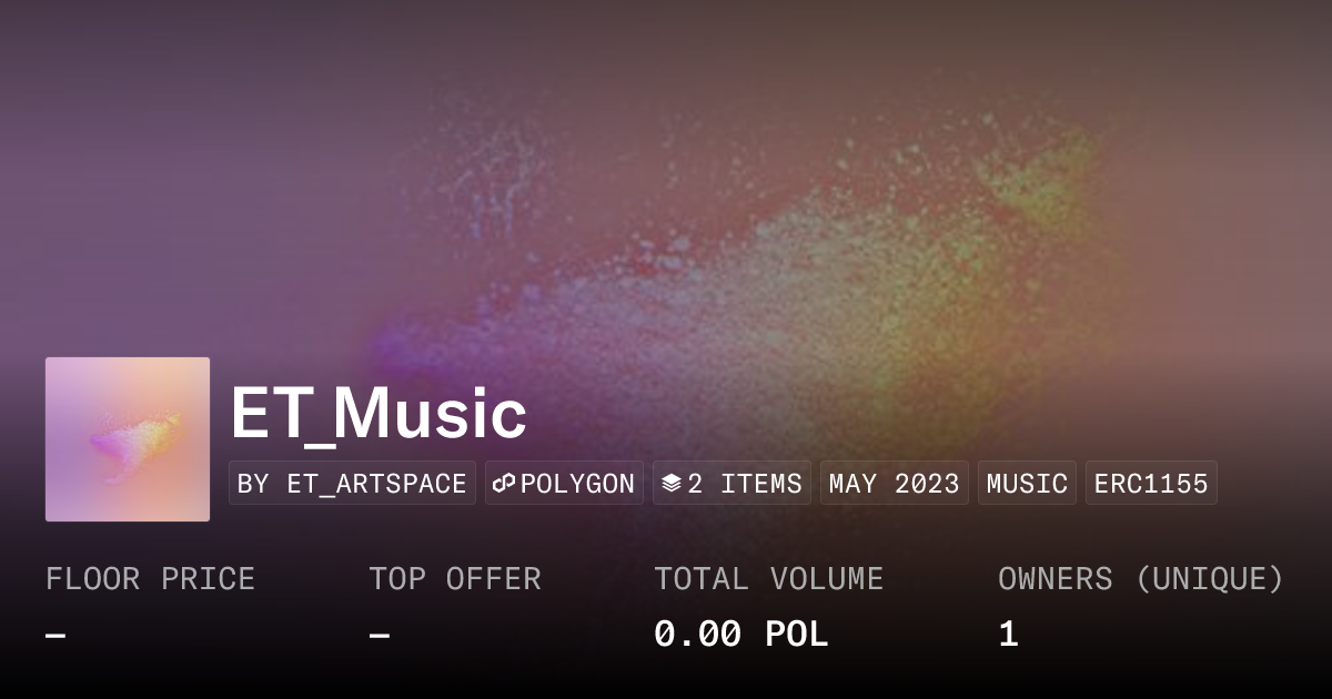ET_Music - Collection | OpenSea
