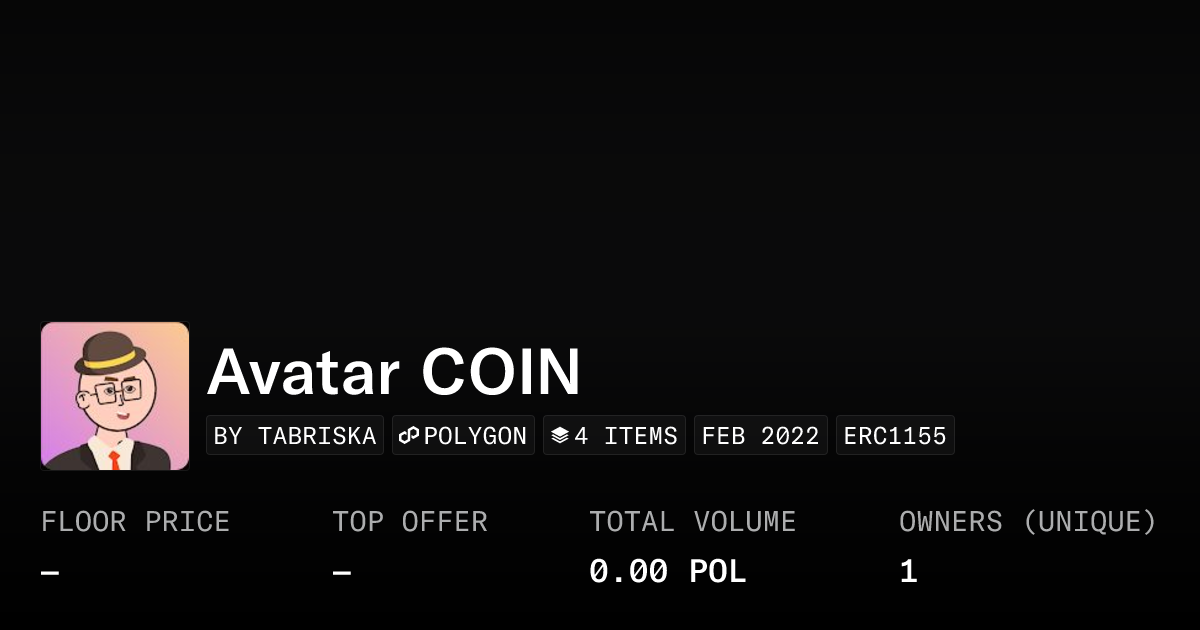 Avatar COIN - Collection | OpenSea