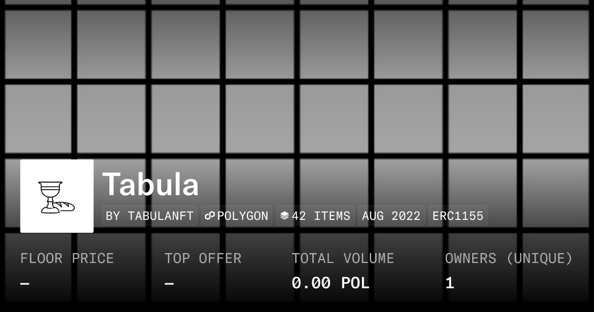 Tabula - Collection | OpenSea