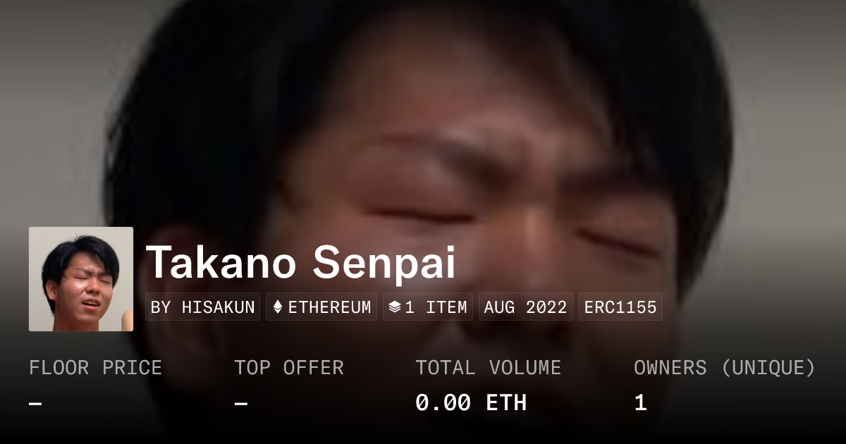 Takano Senpai - Collection | OpenSea