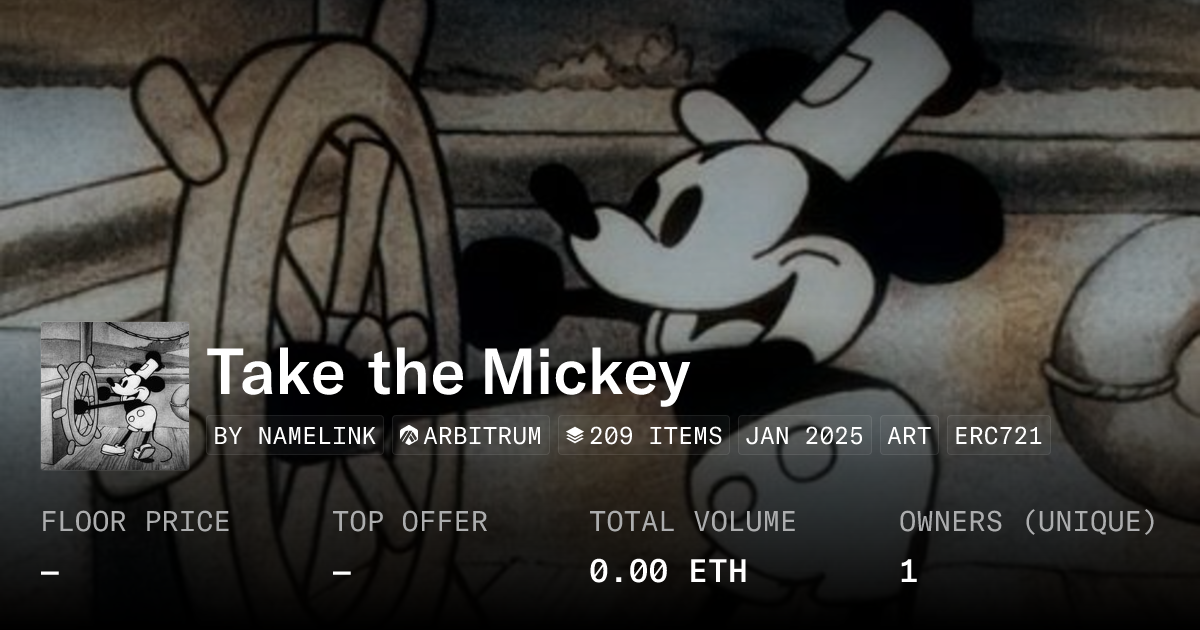 Take the Mickey - Collection | OpenSea