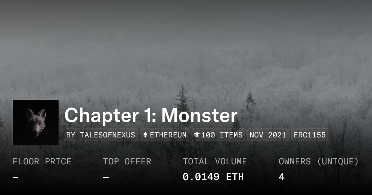 Chapter 1: Monster - Collection | OpenSea
