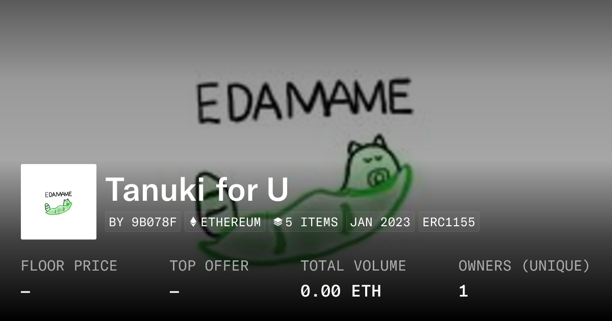 Tanuki for U - Collection | OpenSea