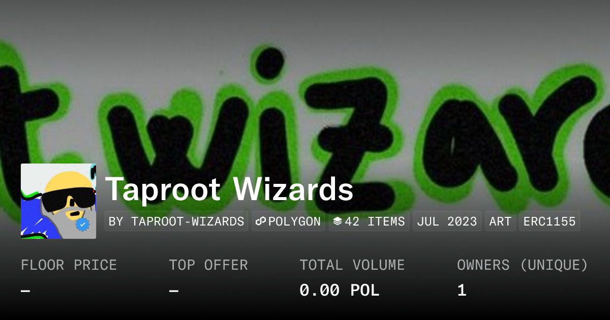 Taproot Wizards - Collection | OpenSea