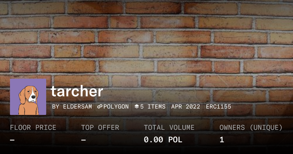 tarcher - Collection | OpenSea