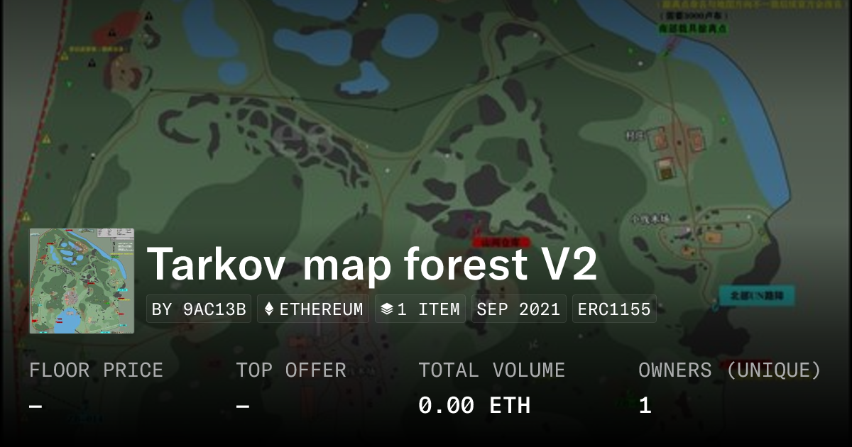 Tarkov map forest V2 - Collection | OpenSea